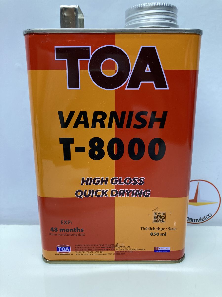 Dầu bóng dùng cho gỗ TOA T-8000 875ML